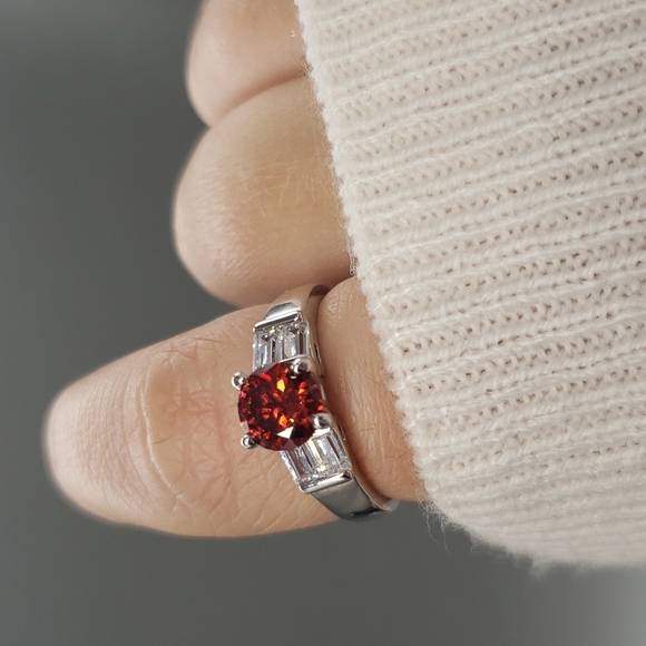 Jewelry | Red Siam Ring | Poshmark